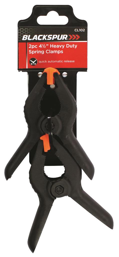 Blackspur 2 Pack 4 Heavy Duty Spring Clamps