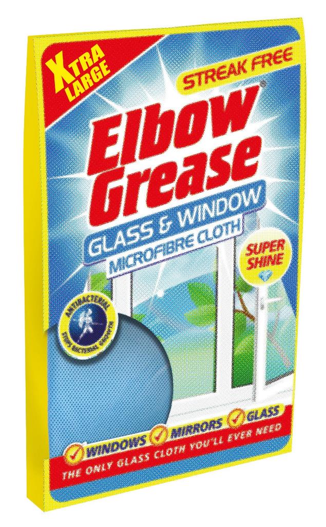 EG Glass & Window Microfibre Cloth Blue 1pk